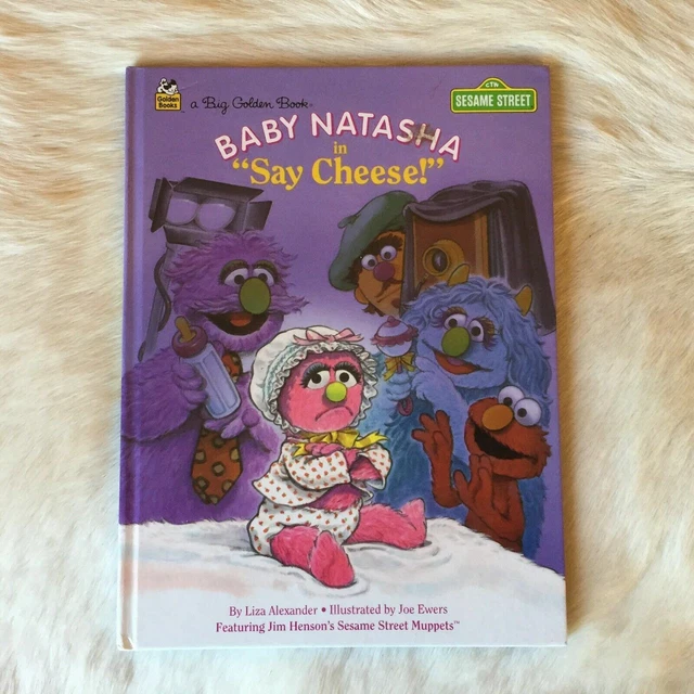 VINTAGE SESAME STREET BABY NATASHA in SAY CHEESE 1994 1st Ed A4 Big ...