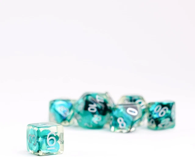 MERMAID SCALES 16MM Resin Poly Dice Set $36.59 - PicClick AU