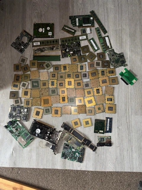 COMPUTER PC CPU Motherboard Job Lot Faulty for Scrap Gold Recovery Gold ...