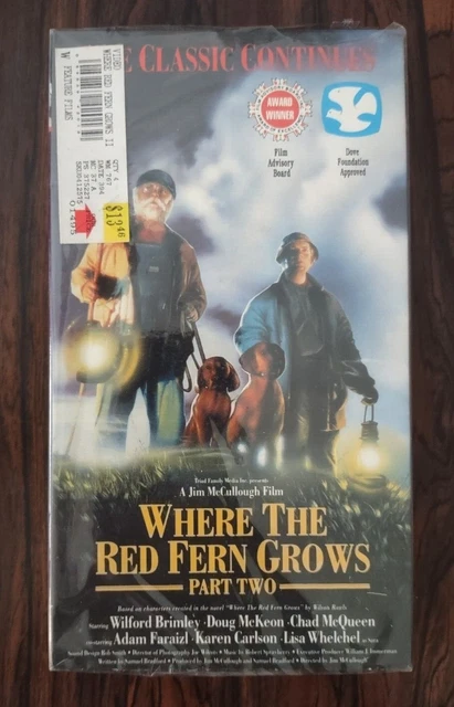 WHERE THE RED Fern Grows Part two Sealed VHS £4.46 - PicClick UK