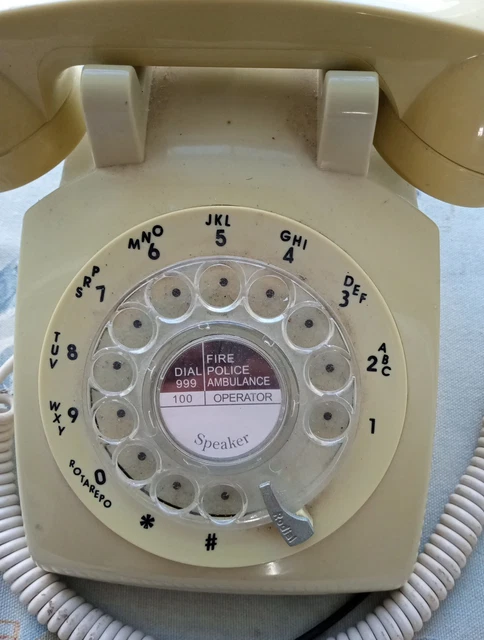 STEEPLETONE STP1960 VINTAGE Cream Rotary Dial Telephone £14.00 ...