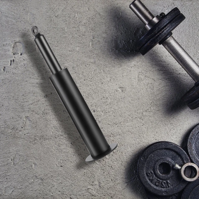 STEEL WEIGHT BAR Barbell Slice Load Rod Loading Pin Stainless Holder £ ...