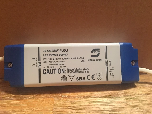 NEUF - SLT30-700IF-1 SELF LED Power Supply Driver Driver Transformateur ...