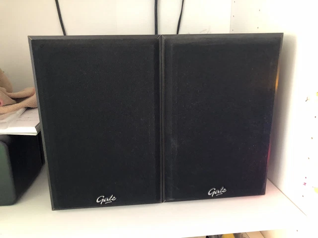 GALE MINI MONITOR Studio Bookshelf Quality Loudspeakers 8 ohms Black ...