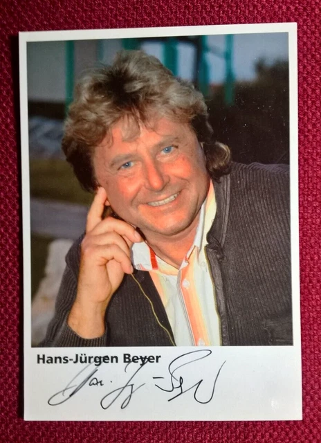 ORIGINAL-AUTOGRAMM VON HANS-JÜRGEN Beyer, Farbbild-Karte ...