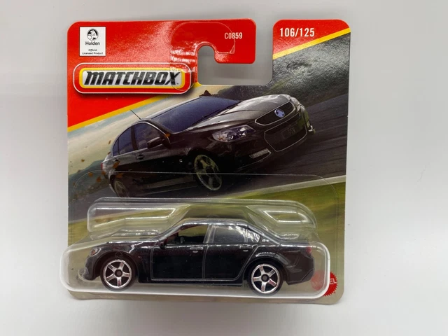 MATCHBOX HOLDEN VF Commodore SSV #106 metalflake black 2025 sealed £4. ...