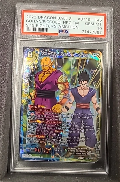 DRAGON BALL SUPER Son Gohan & Piccolo, Squadra Eroica Bt19-145 Psa 10 Gemme Nuovo Di Zecca EUR ...