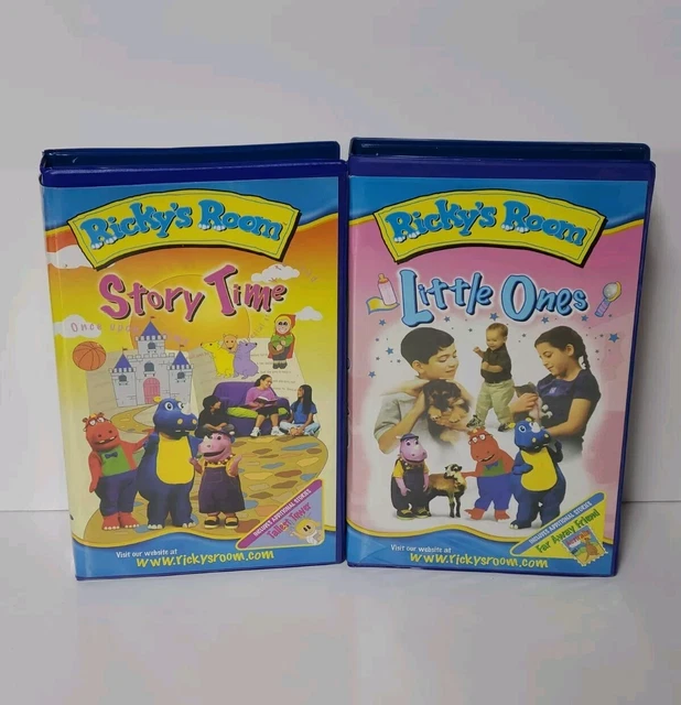 2 VHS LOT Ricky's Room Little Ones & Story Time (Rhino-Riffic No. 4 & 5 ...