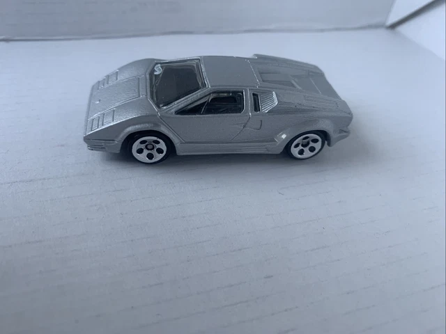HOT WHEELS SILVER 25th Anniversary Lamborghini Countach Mint Loose $6. ...