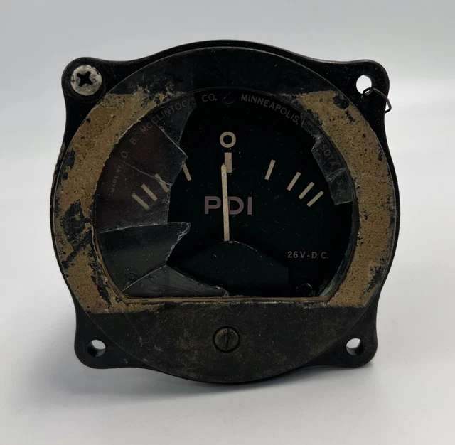 VINTAGE WWII ERA PDI PILOT'S DIRECTIONAL INDICATOR MADE BY O. B ...