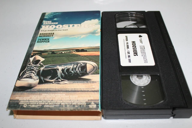 HOOSIERS (VHS 1986) Gene Hackman, Barbara Hershey, Dennis Hopper ...