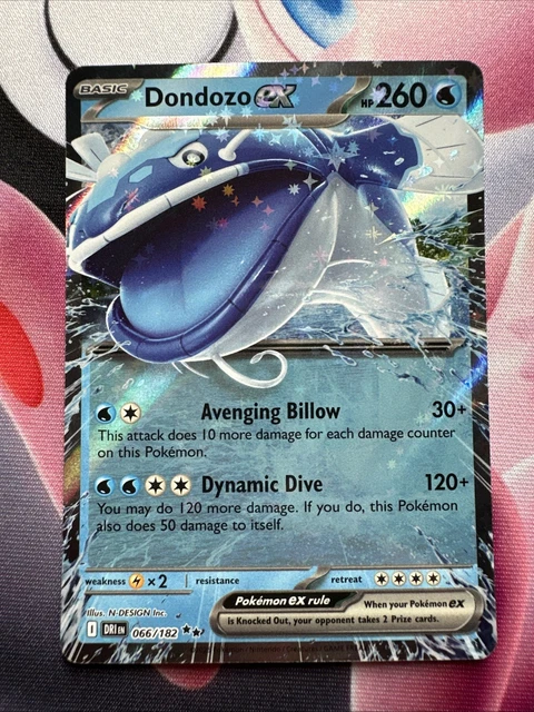 POKÉMON TCG S&V Destined Rivals Dondozo EX Double Rare Card 066/182 £3. ...