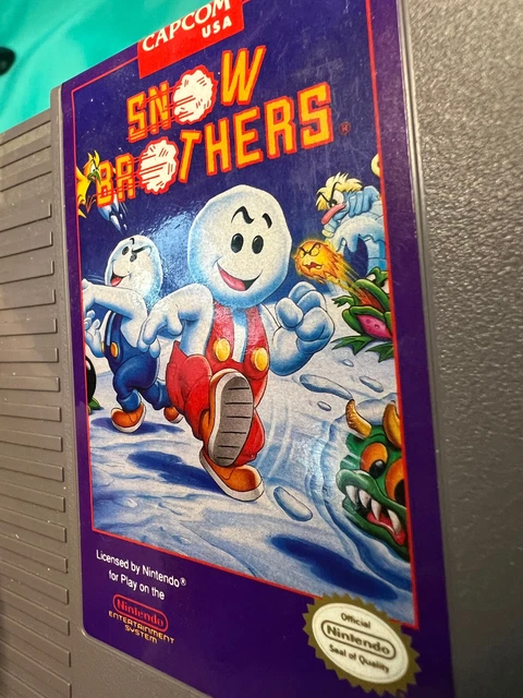 SNOW BROTHERS (NINTENDO NES 1991 Capcom) autentico manuale completo CIB ...