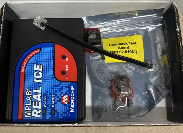 MICROCHIP MPLAB REAL Ice In Circuit Emulator & Microchips $199.95 ...