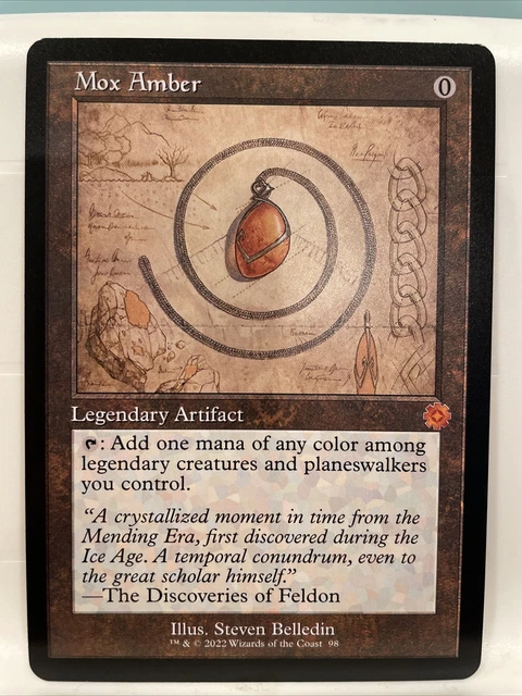 SCHEMA RETRÒ MOX Amber MTG The Brothers' War quasi nuovo Mythic #98 a ...