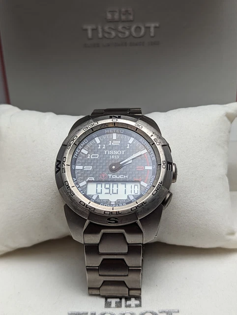 GENTS TISSOT T-TOUCH Titanium Watch - Compass / Altitude / Temp Etc. £ ...