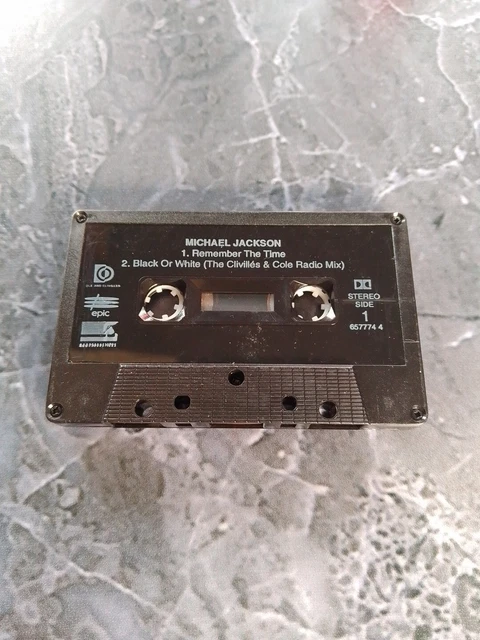 MICHAEL JACKSON REMEMBER The Time , Black Or White Cassette Single Tape ...
