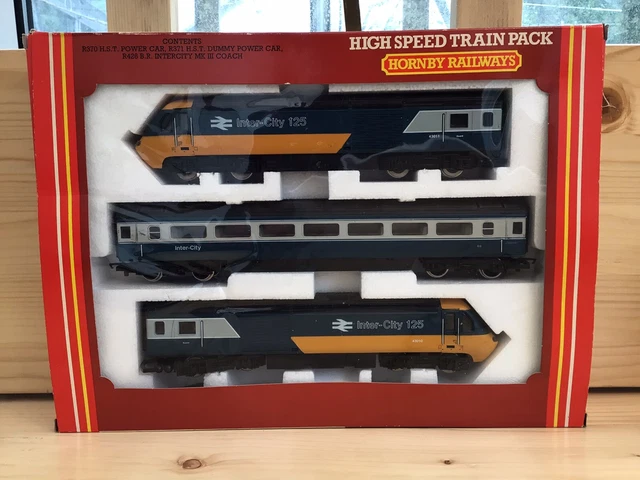 HORNBY R332 HIGH Speed Train Pack R370 H.S.T. Power Car & R371 Dummy ...