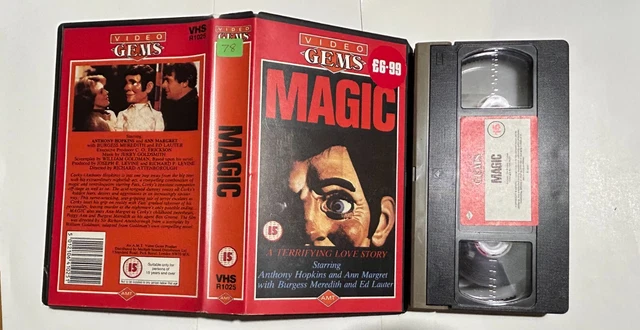 MAGIC {1978 HORROR, Original Embossed Vhs Box, Video Gems Label ...
