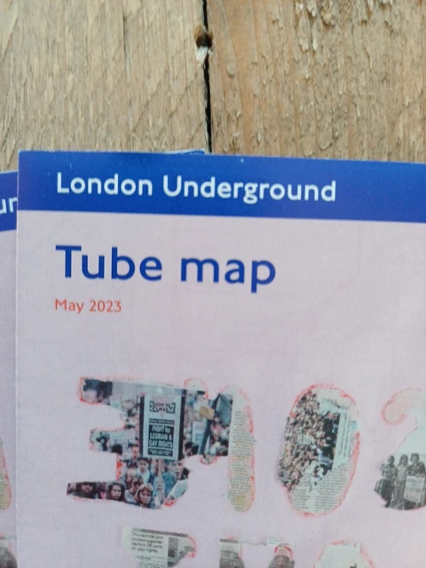TFL LONDON UNDERGROUND Tube Map Pocket Size May 2023 - with new ...