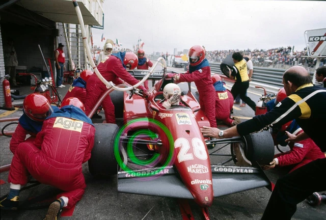 RACING ORIGINAL 35MM Slide F1 René Arnoux - Ferrari 126C3 1983 Holland ...