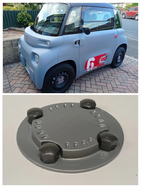 CITROEN AMI EV Hub Centre Covers Trims Caps SILVER - set of 4 with nut caps £19.99 - PicClick UK