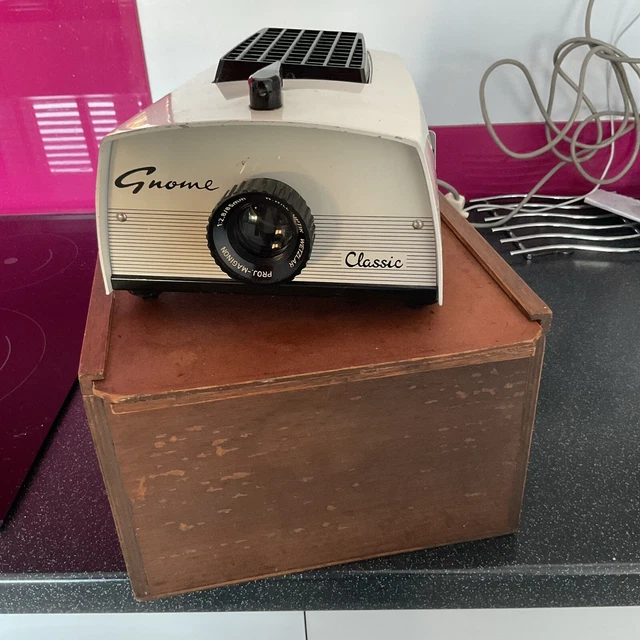 GNOME CLASSIC 35mm Slide Projector With Storage Box 1960s £15.00 ...
