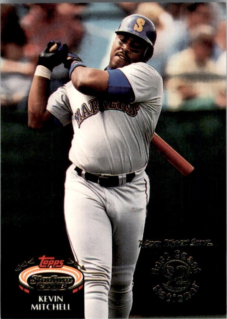 1992 STADIUM CLUB East Coast National Kevin Mitchell Seattle Mariners ...