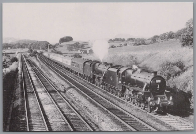 STEAM LOCOMOTIVE 44781 & 44871 pass Settle Junction August 1968 Railway ...