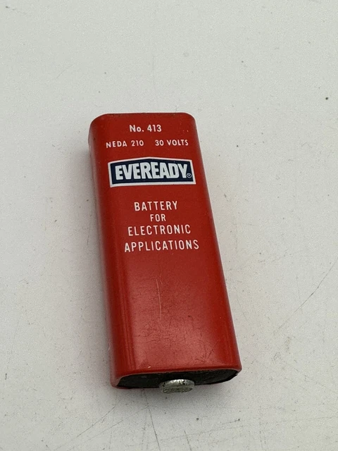 RARE DEAD VINTAGE EVEREADY 30 VOLT Transistor Electronic BATTERY NO ...
