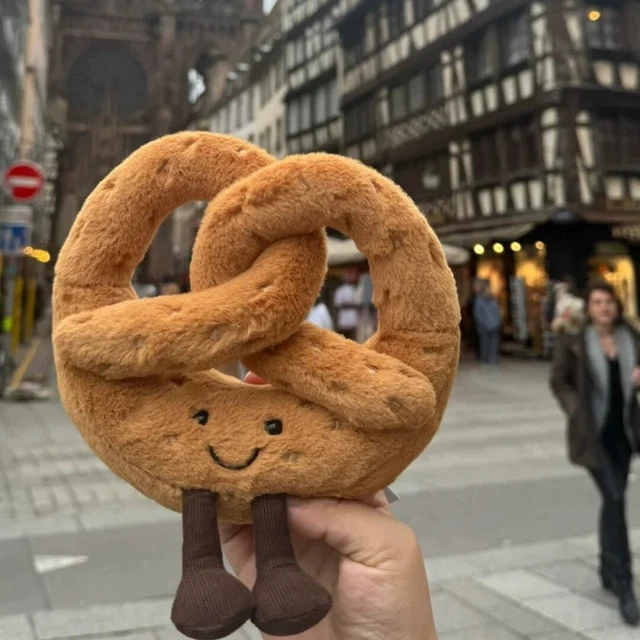 AMUSEABLES PRETZEL PLUSH Doll Jelly Cat Soft Food Stuffed Plush Toy ...