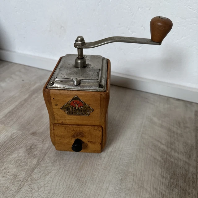 ALTE MECHANISCHE KAFFEEMÜHLE -Dienes Pe-De-Handkaffeemühle-Sammlerobjekt- Deko EUR 24,99 ...