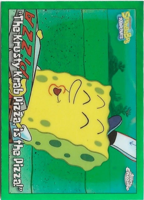 2025 TOPPS CHROME Spongebob Squarepants Krusty Krab Pizza Green ...
