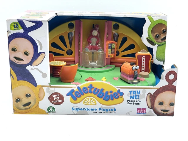 TELETUBBIES SUPERDOME HOME Hill Dome Play Set Playhouse figures #NIB[OW ...