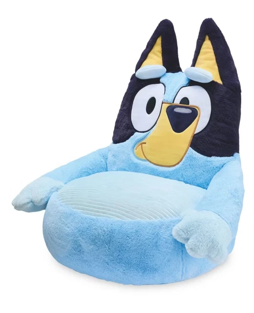 BLUEY CHARACTER PLUSH Soft Children's Chair Seat Sofa Rare Collectible ...