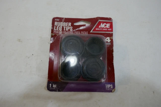 ACE HARDWARE LEG Tips 1-Inch Inside Diameter Rubber Chair Leg Caps ...