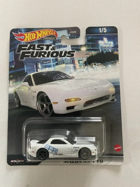 MAZDA RX7 FAST And Furious White Hot Wheels Premium JDM EUR 12,87 ...