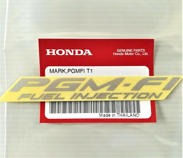 ORIGINAL HONDA PGM FI FUEL INJECTION-11cm-Aufkleber-SILBER/SCHWARZ ...