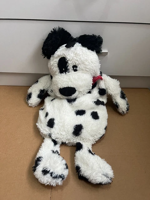 PRIMARK WHITE & Black Spotty Dog With Red Bandana Soft Toy Plush 15 ...
