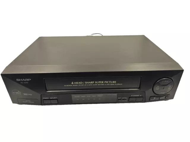 TESTED - SHARP VC-A410 4-Head/Super Picture VCR/VHS Player/Recorder ...