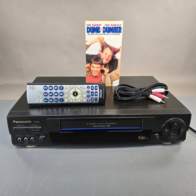 PANASONIC OMNIVISION PV-9661 Estéreo Hi-Fi Línea Azul VHS VCR con ...