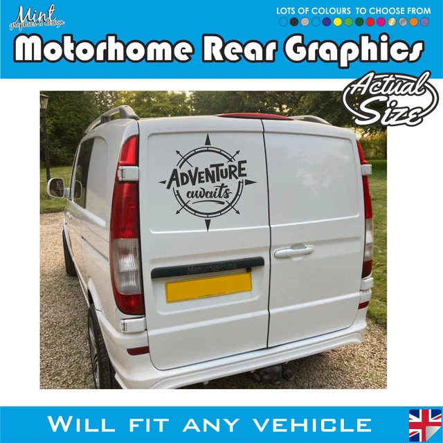 MERCEDES VITO REAR Motorhome Camper REAR Van AMG Graphics Decal ...