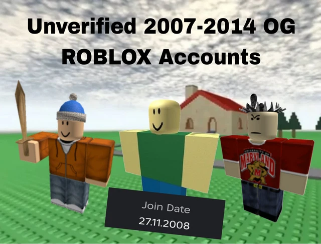 👑UNVERIFIED👑 RANDOM OG ROBLOX Accounts 2007-2014, Chance for Rare Names ...