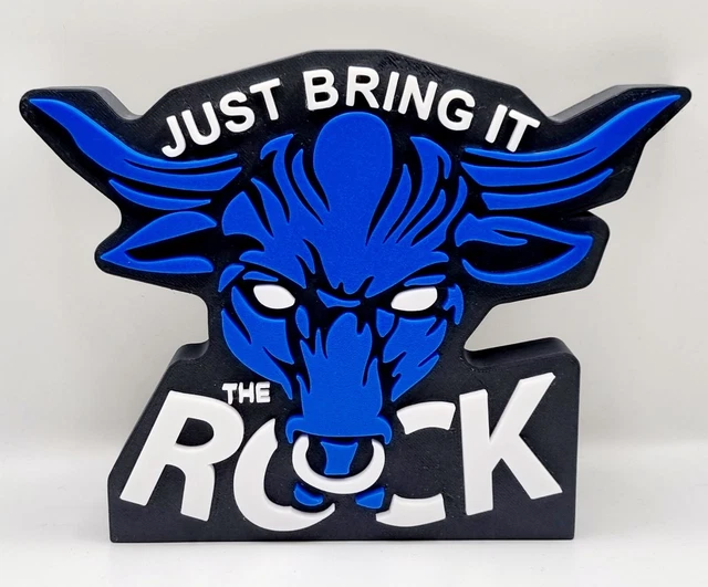 WWE / WWF The Rock Free Standing Logos £26.99 - PicClick UK