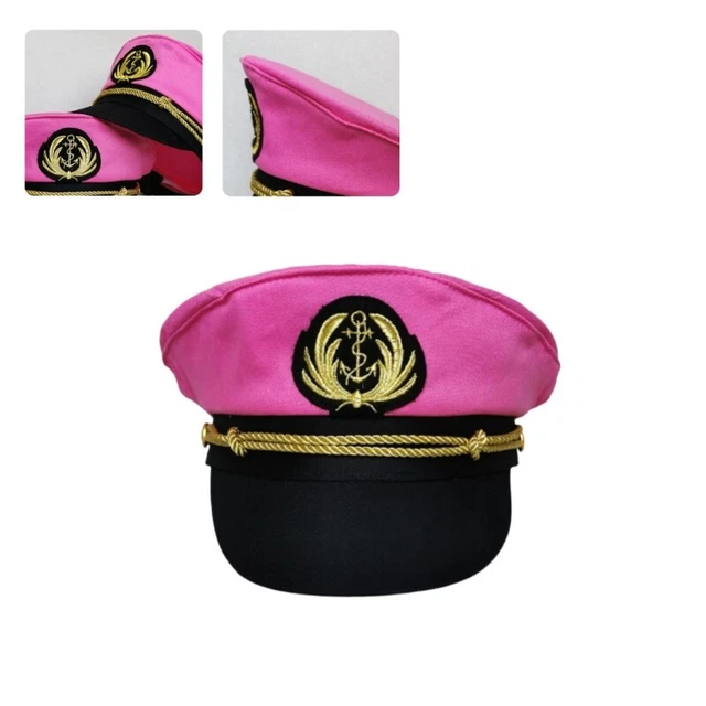 PINK CAPTAIN HAT for Party Masquerade Captain Marine Cruise $16.80 ...