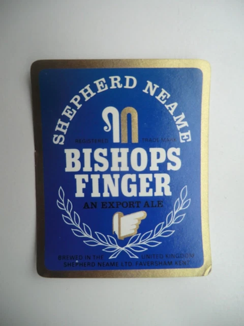 SHEPHERD NEAME FAVERSHAM Kent Bishops Finger Export Brewery Beer Bottle ...