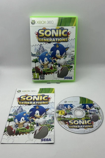 SONIC GENERATIONS (MICROSOFT Xbox 360, 2011) Complete With Manual VGC PAL CIB £7.99 - PicClick UK