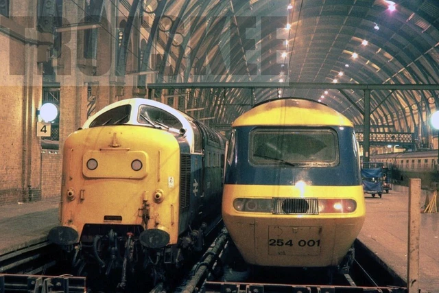 35MM SLIDE BR British Rail Diesel Loco Class 55 & InterCity 125 254001 ...