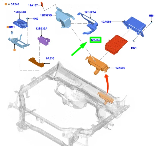 FORD RANGER T9 Module 2612247 NEW GENUINE £884.97 - PicClick UK