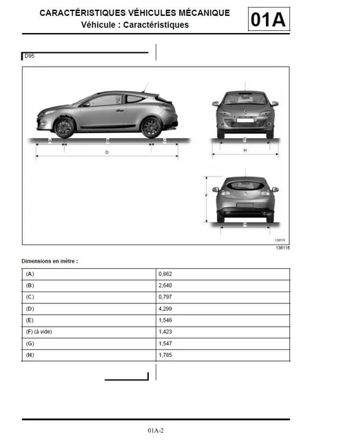 MANUEL ATELIER ENTRETIEN réparation technique maintenance Renault Mégane Coupé 3 EUR 19,00 ...